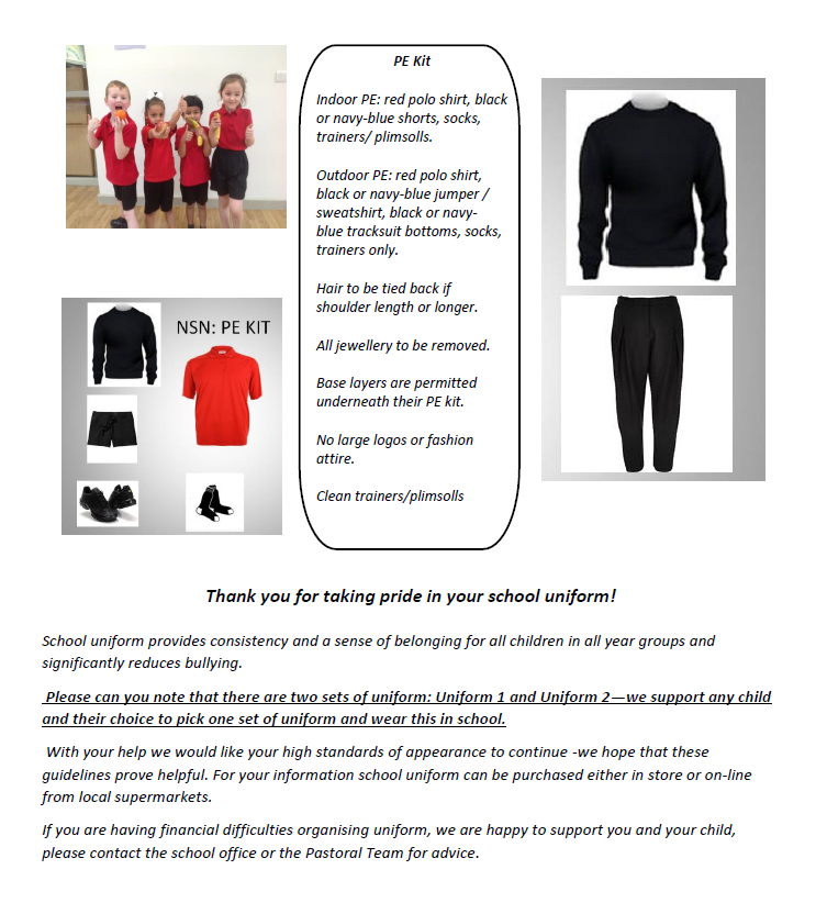Uniform – Northfield St Nicholas Primary Academy